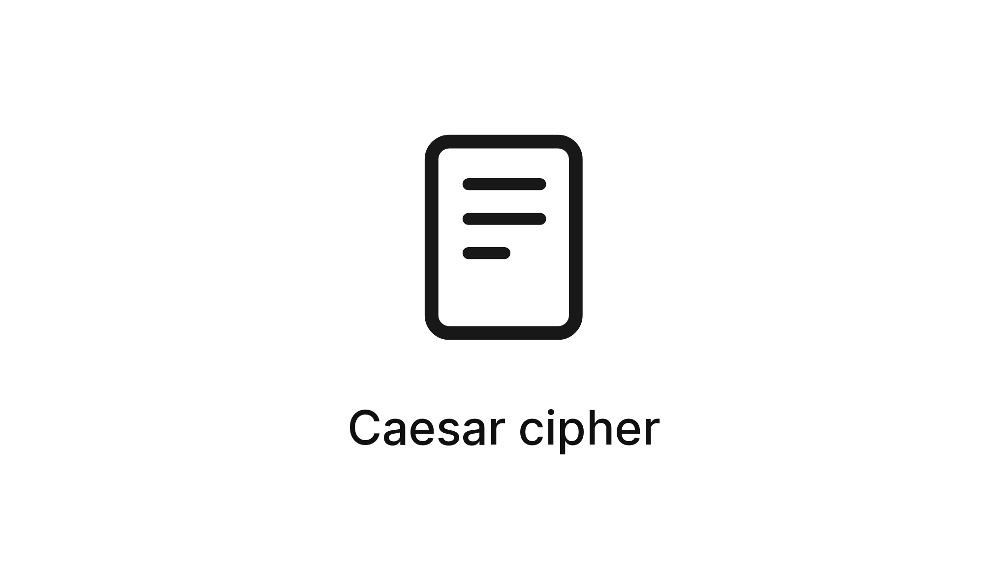 Caesar cipher - jaredgorski.org