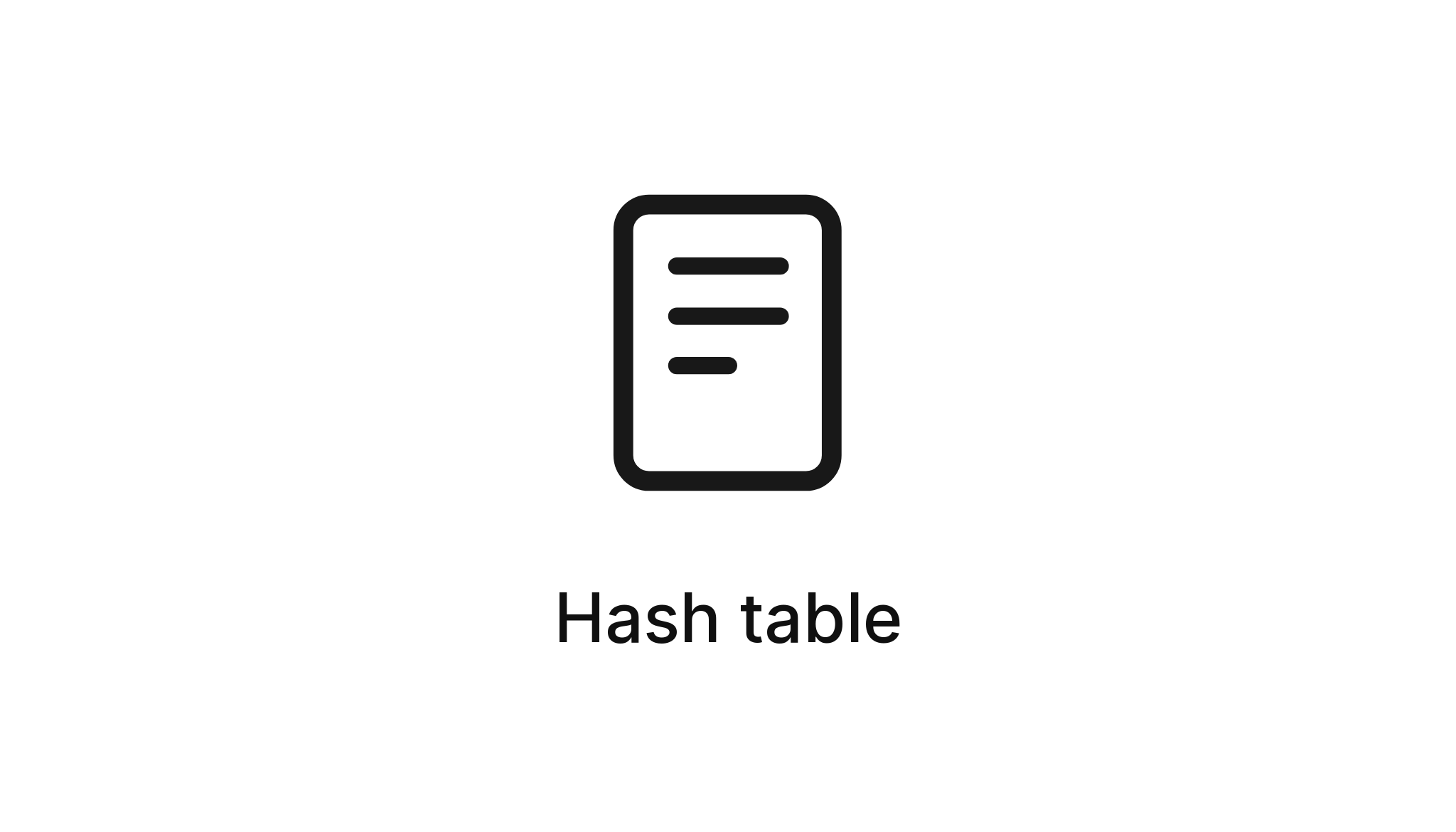 Hash table - jaredgorski.org